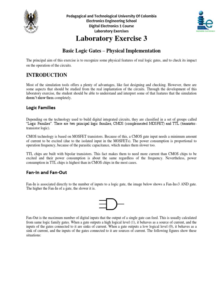 Laboratory Exercise 3 | PDF | Logic Gate | Cmos