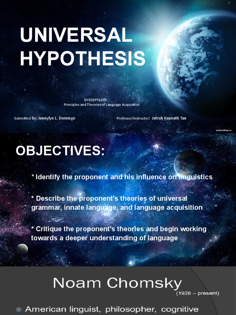 Universal Hypothesis | PDF