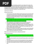 Agile Exam Questions and Answers 1 | PDF | Scrum (Software Development) | Agile Software Development