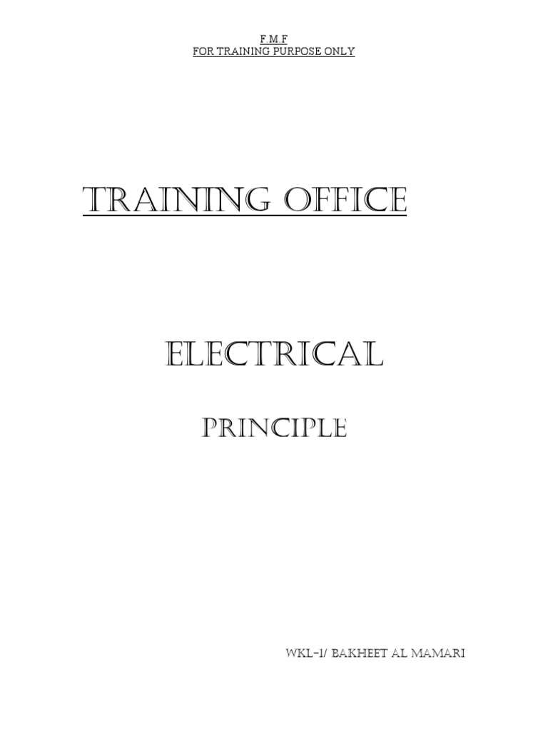 Electrical Principles Training Manual | PDF | Atoms | Proton