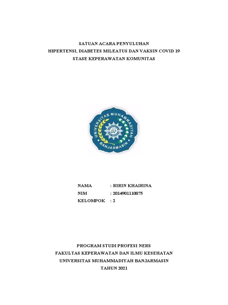 Sap Penkes Komunitas | PDF | Pengembangan Diri