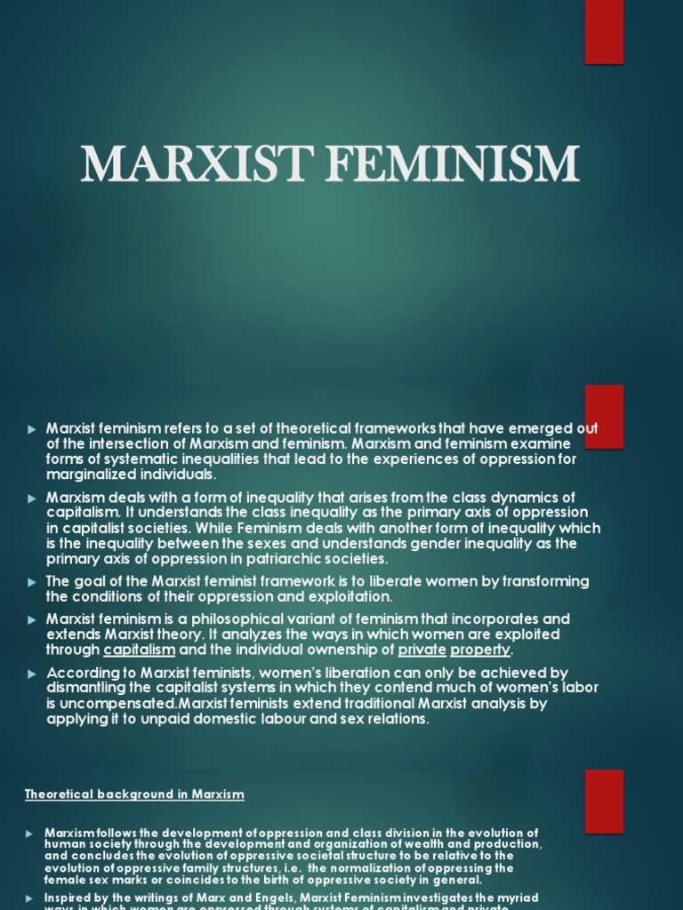 Marxist Feminism | Download Free PDF | Marxism | Gender Studies