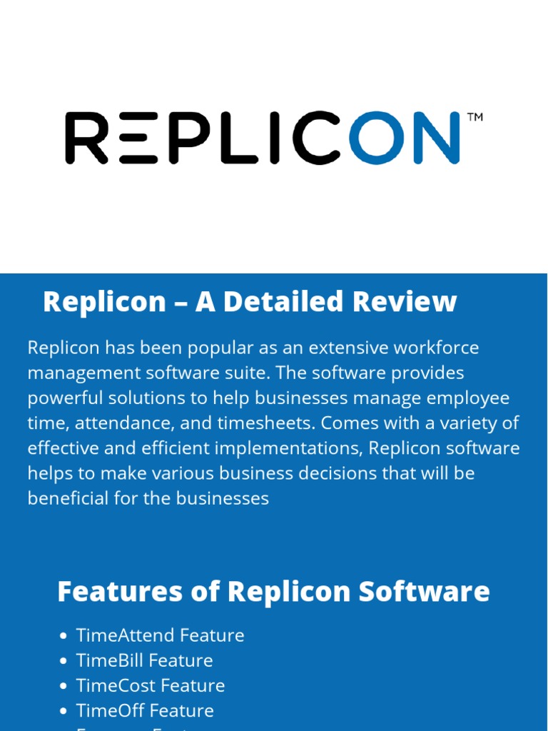 Replicon - A Detailed Review | PDF | Business | Finance & Money Management