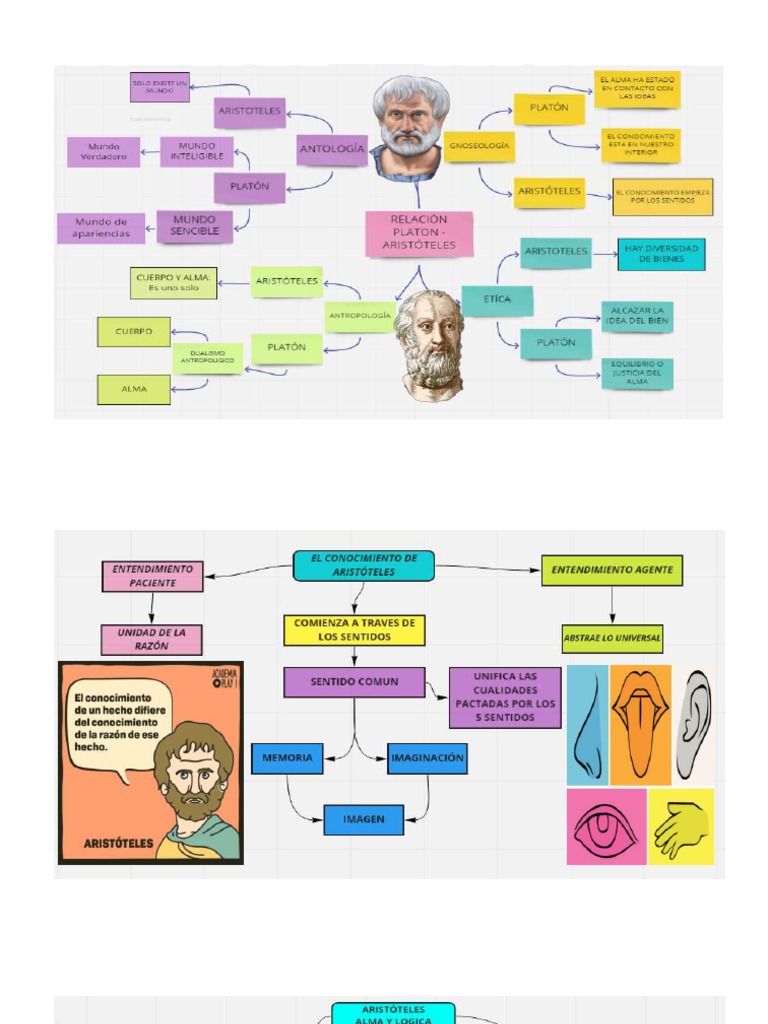 Mapas Conceptuales Relacion Aristoteles y Platon | PDF