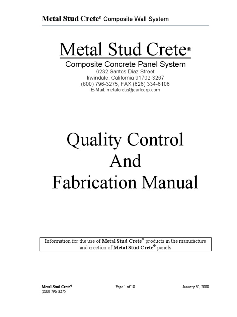 Fabrication Manual | PDF | Framing (Construction) | Wall