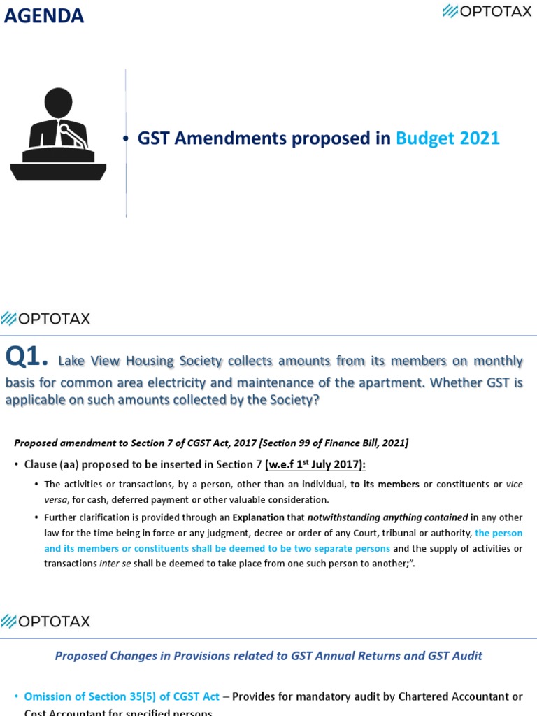 Optotax - Budget 2021 Amendments - Summary | PDF | Invoice | Value ...