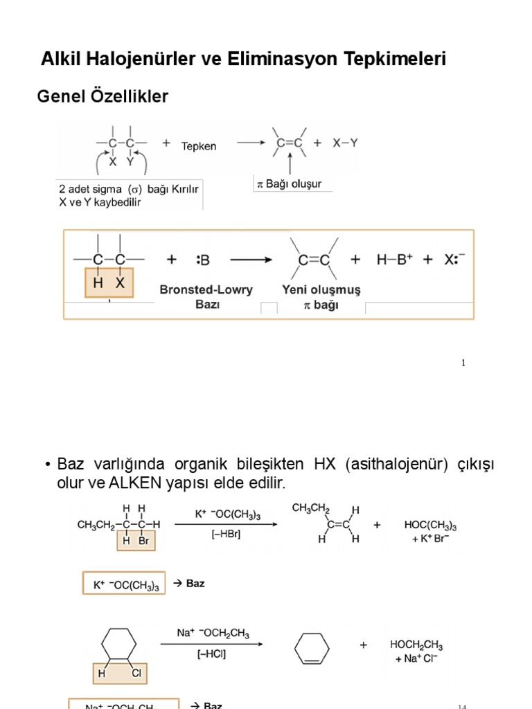 Alkan-Alken Ve Alkin Genel Tepkimeler | PDF