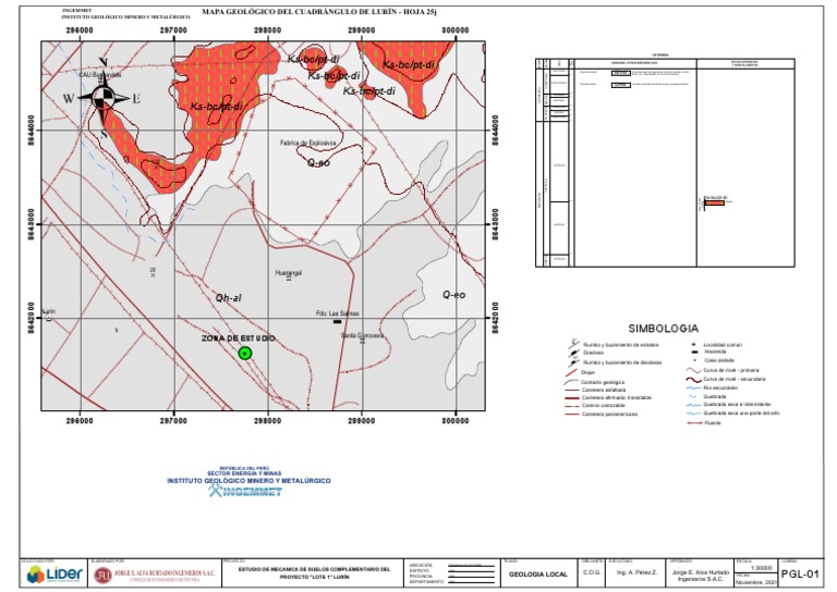 Mapa Geologico Local Lurín | PDF