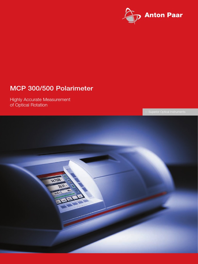 Polarimeter MCP 300 - MCP 500 | PDF | Sucrose