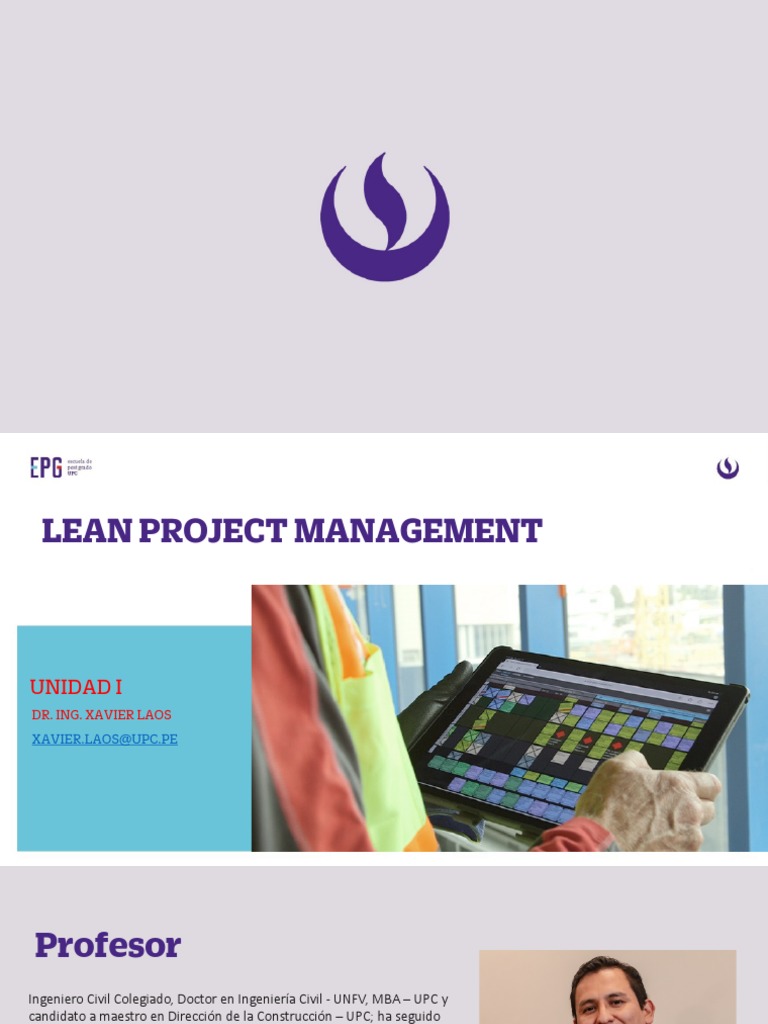 Unidad I - Lean Project Management | PDF | Lean Manufacturing | Gestión ...