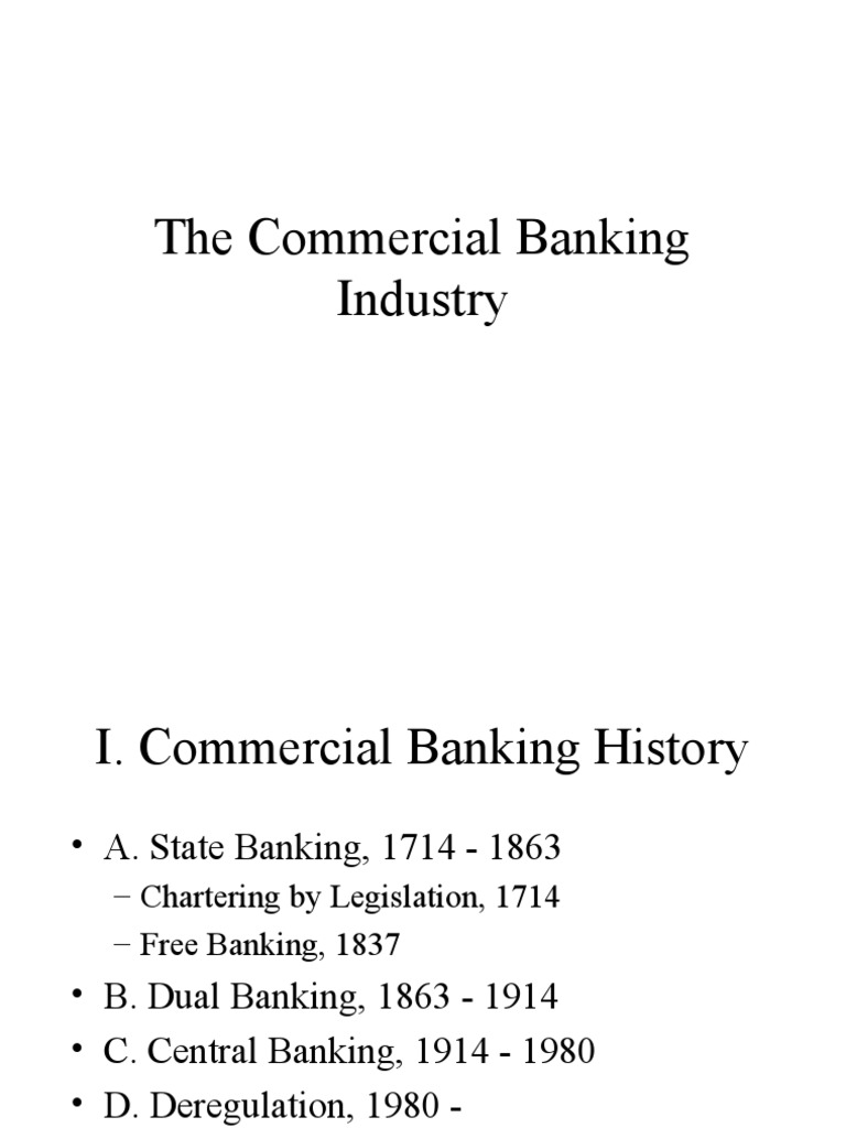 The Commercial Banking Industry | PDF | Banks | Securities (Finance)