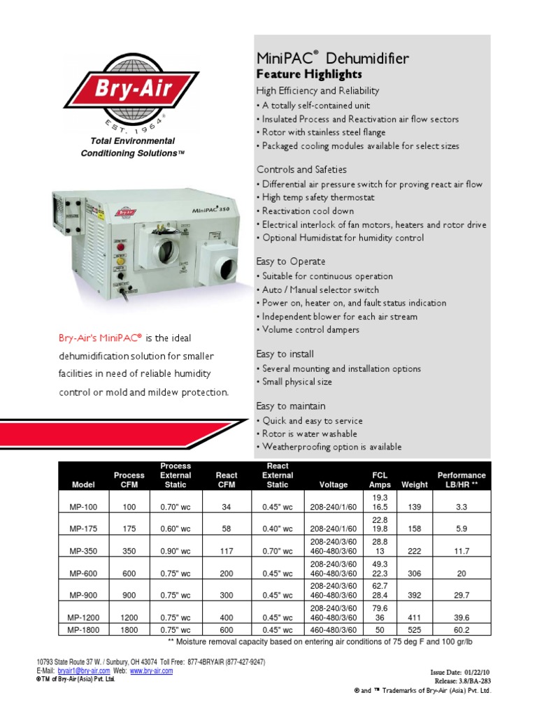 MiniPAC Product Sheet Rev1610!27!1 | PDF | Switch | Manufactured Goods