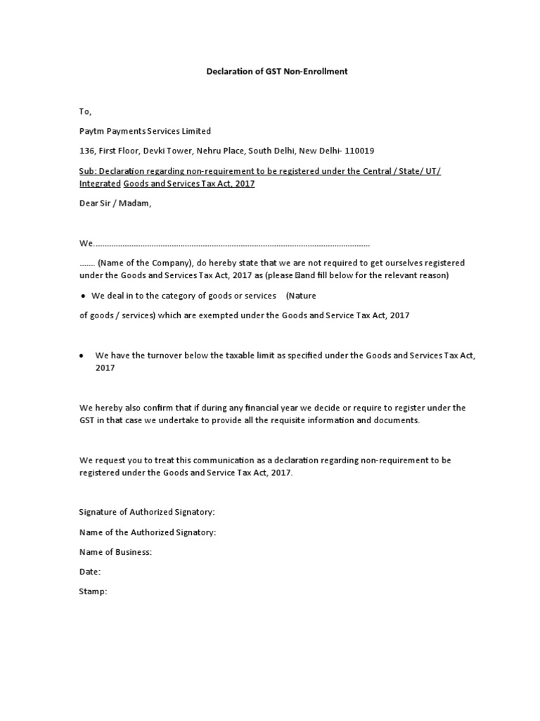 VAT VAT Declaration | PDF