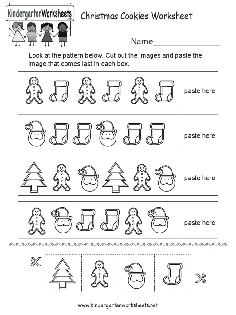 Christmas Cookies Worksheet | PDF