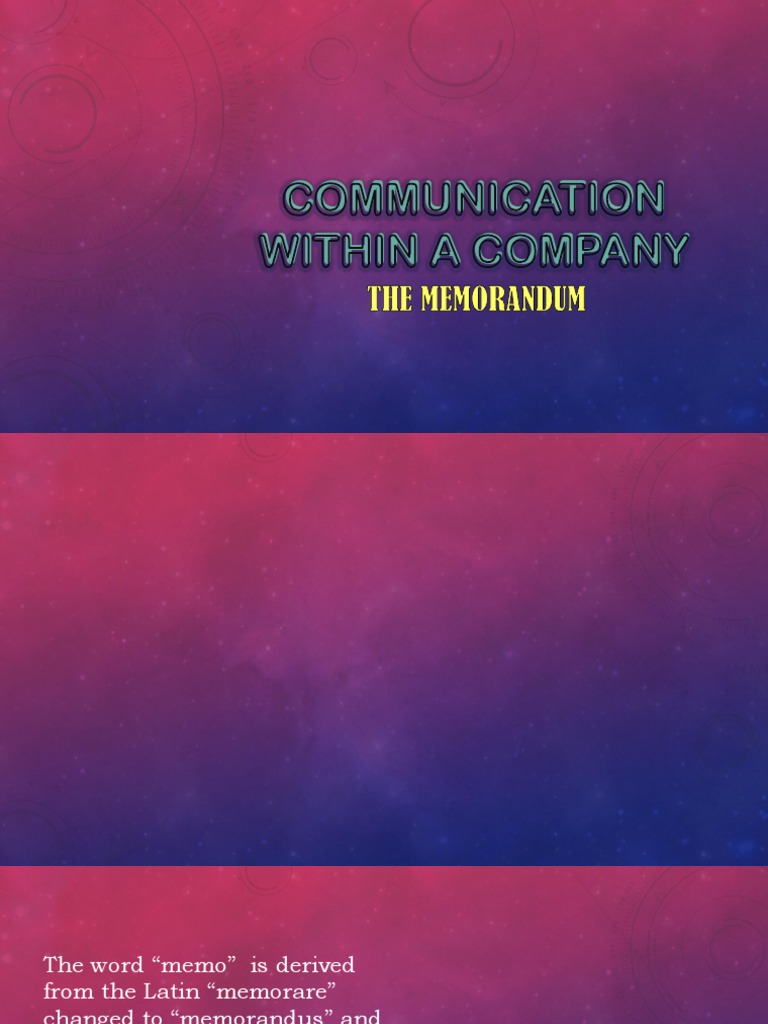Effective Company Communication Memos | PDF | Memorandum