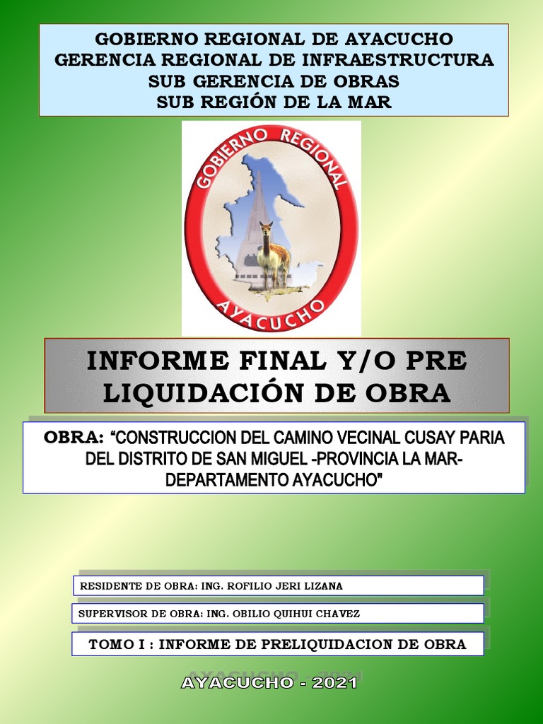 Caratula Informe FINAL | PDF | Viajes y turismo