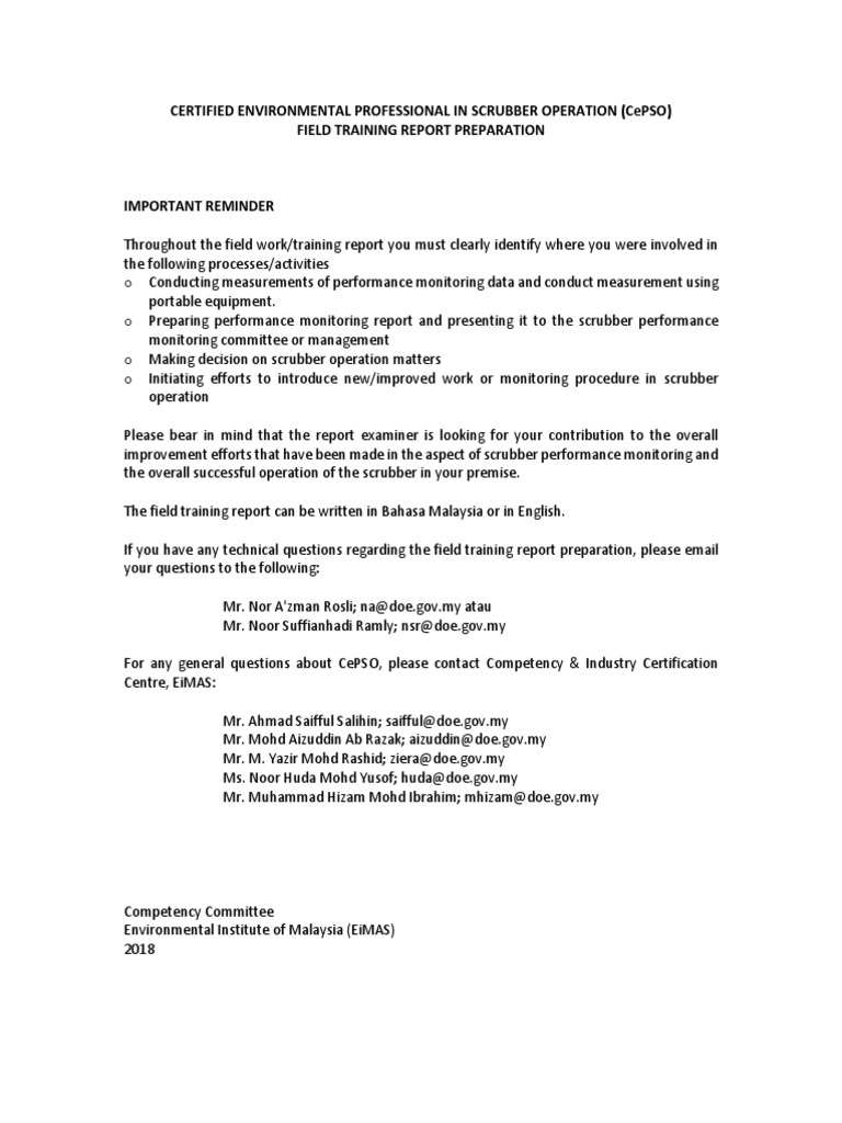 Cepso FTR Format 2018 | PDF | Typefaces | Regulatory Compliance
