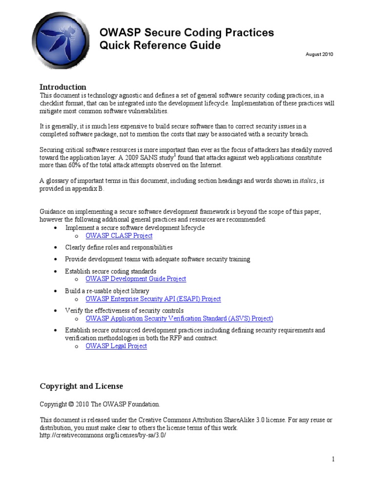 OWASP SCP Quick Reference Guide v1 | PDF | Http Cookie | Password
