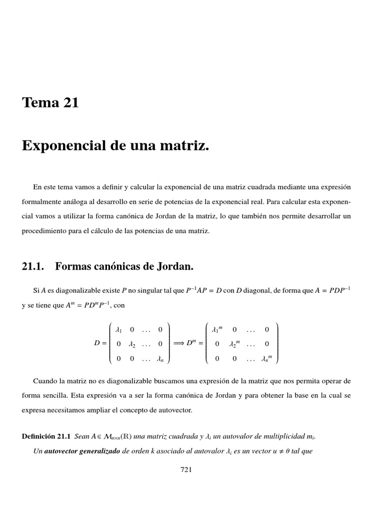 Web Matheco 21 | PDF | Valores propios y vectores propios | Álgebra lineal