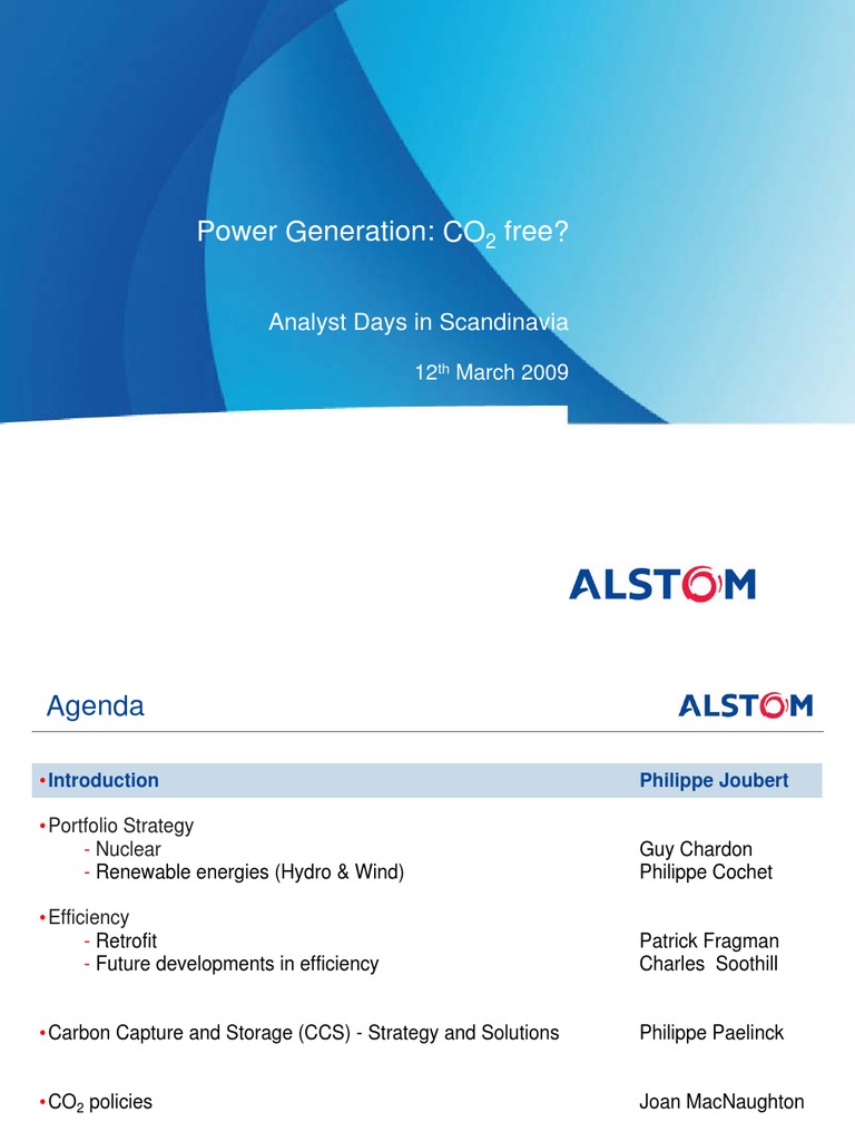 Alstom Product Offering | PDF | World Energy Consumption | Carbon ...