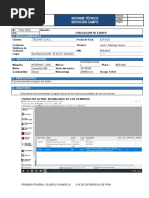 Informe Tecnico de Daño Equipo | PDF | Vehículos | Ingeniería mecánica