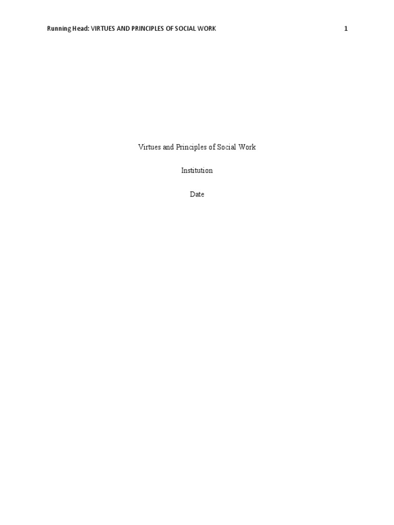 Principles of Social Work | PDF | Social Work | Integrity