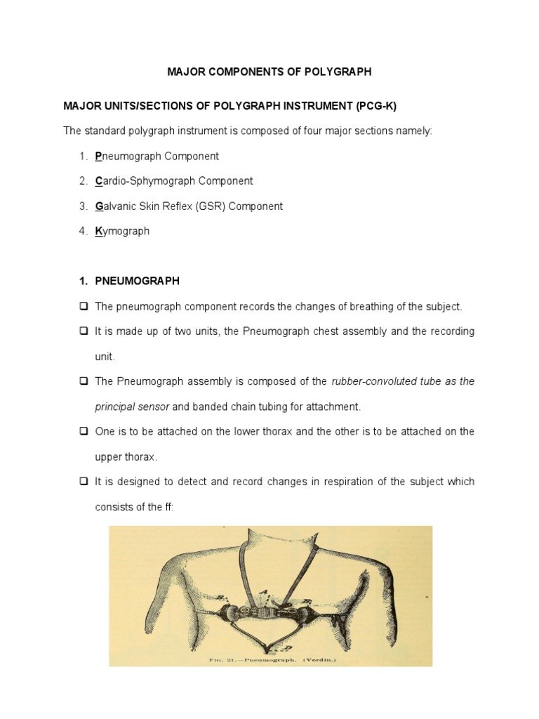 (Edited File) Major-Components | PDF | Polygraph | Blood Pressure