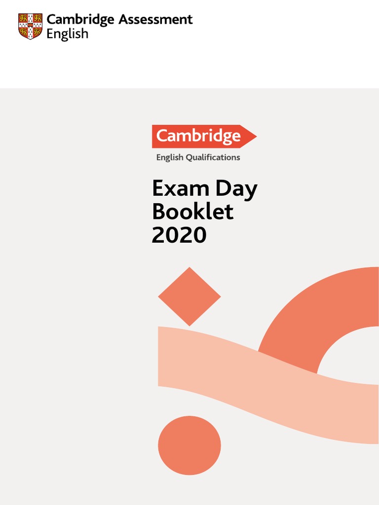 Exam Day Booklet Paper Based | PDF | Identity Document | Test (Assessment)