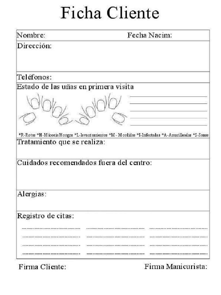 Ficha de Cliente | PDF