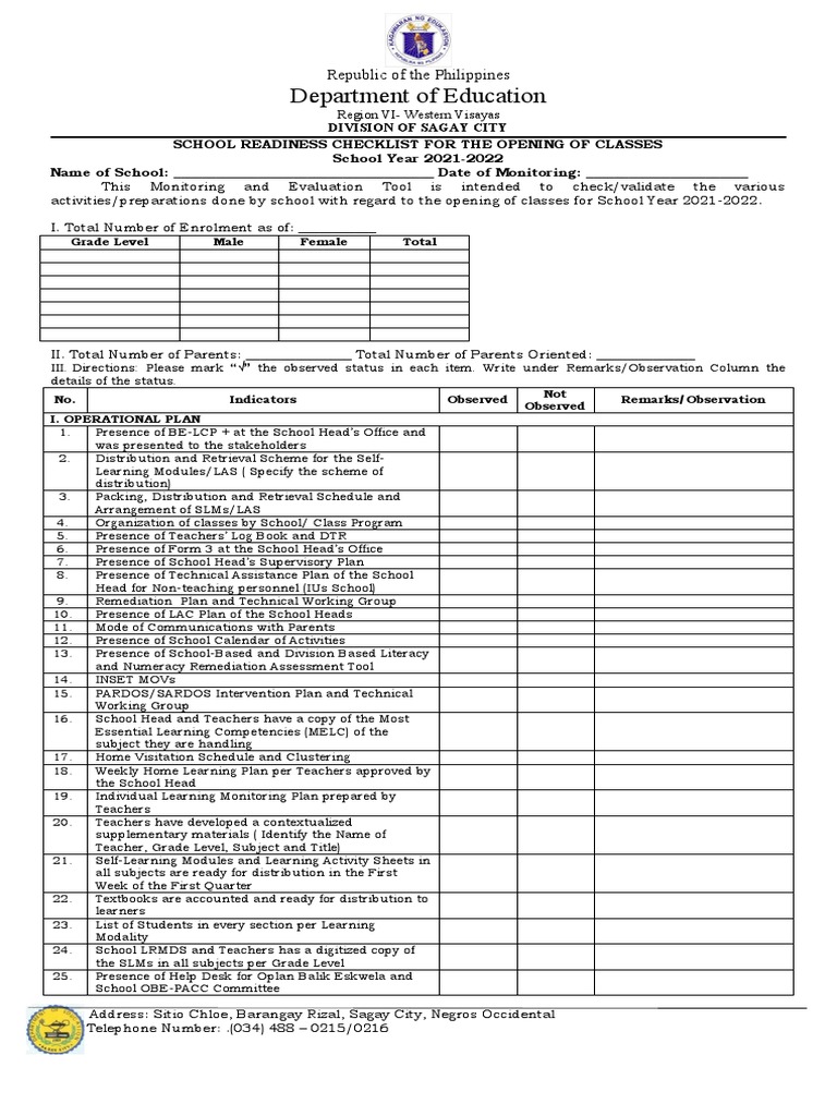 Department of Education: Republic of The Philippines | PDF
