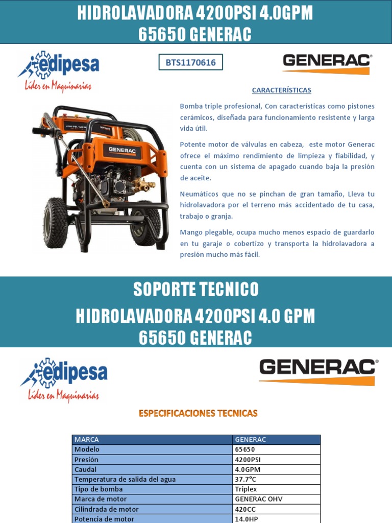 Generac 4200 psi store