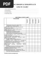 Arkusz Obserwacji Nauczyciela Wspolorganizujacego Ksztalcenie | PDF