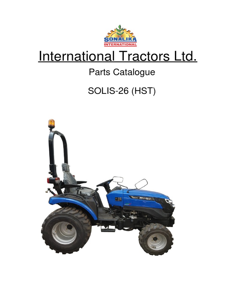 Ersatzteilliste Solis 26 HST | PDF | Axle | Screw