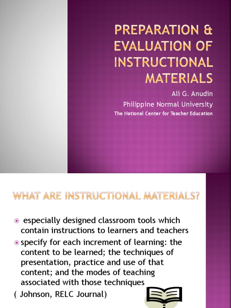 Effective Classroom Materials for Teaching | PDF | Learning | Language ...