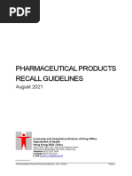 Product Recall - SFDA Guideline | PDF | Risk | Hazards