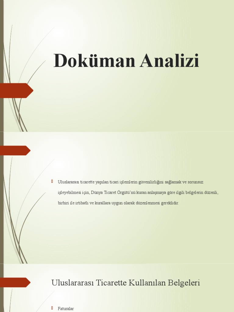 Son Sunum Uluslararası Ticaret DFSDF | PDF