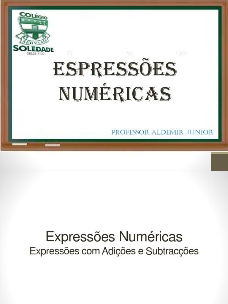 11-Aula 2 - Expressoes Numericas - 6 Ano | PDF | Matemática elementar ...