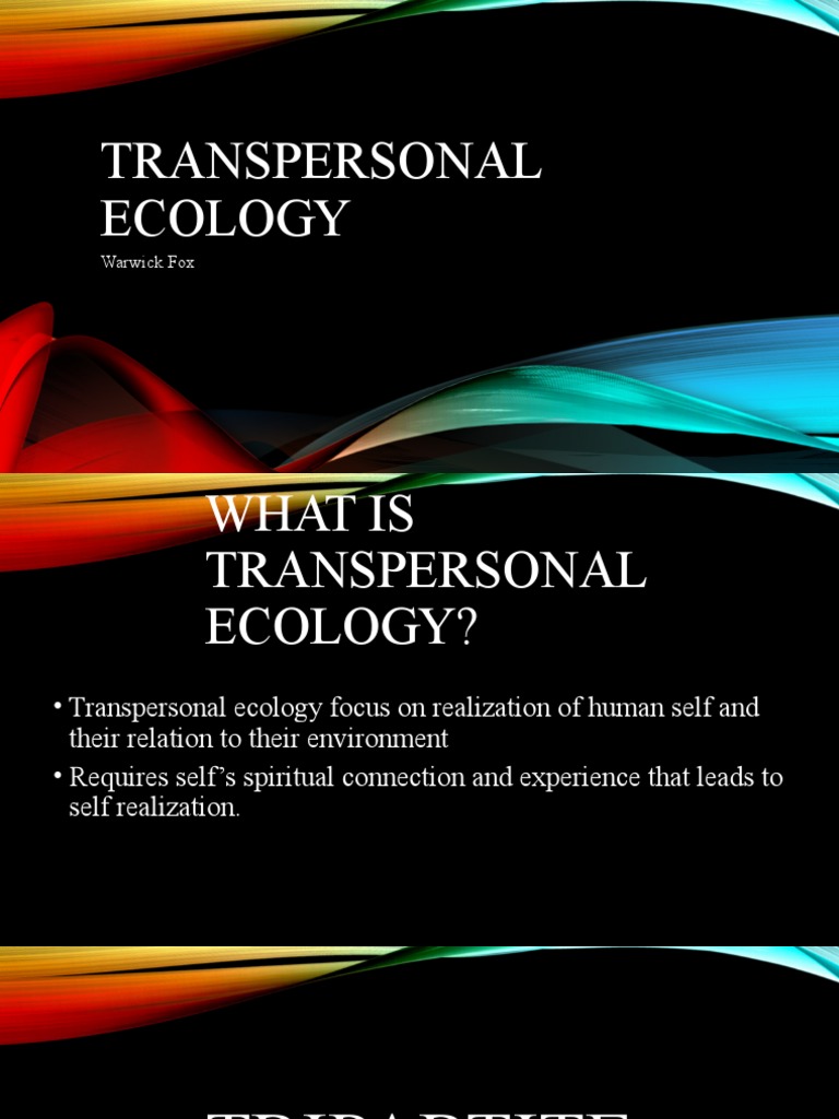 Transpersonal Ecology | PDF