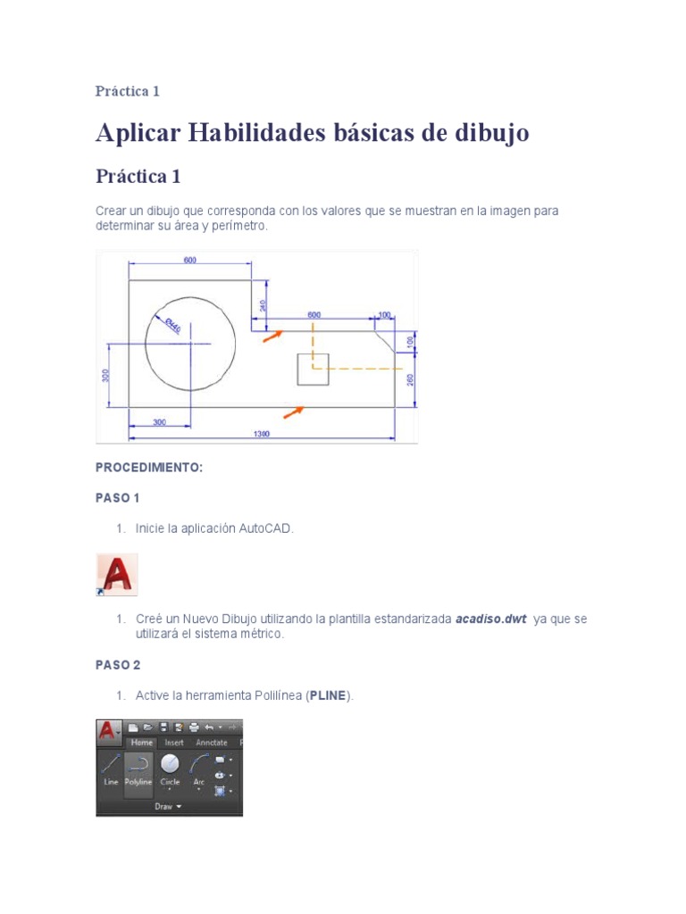 Práctica 1 Auto Cad | PDF