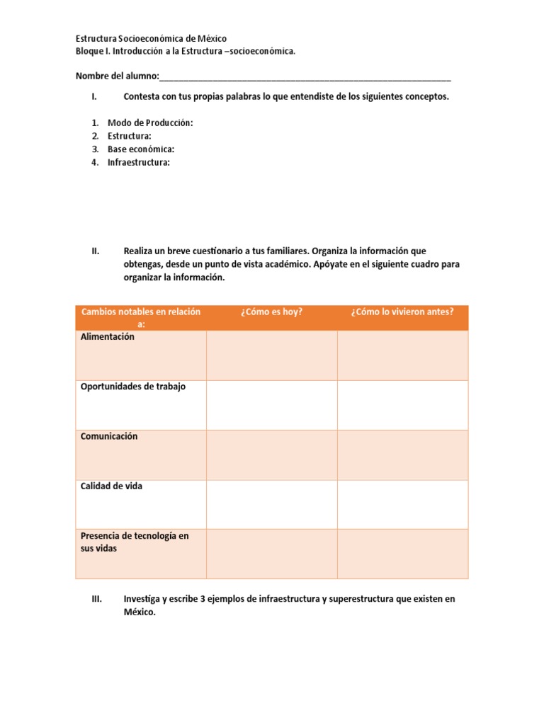 Actividad Conceptos Básicos para El Estudio Socioeconómico | PDF