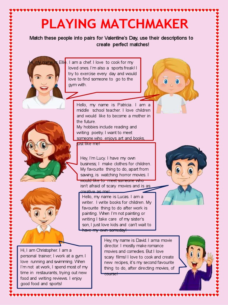 Playing Matchmaker: Match These People Into Pairs For Valentine's Day ...