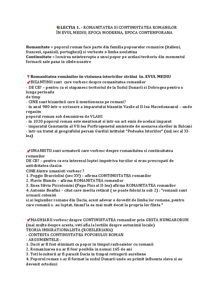 Lecții Bac Istorie 2022 | PDF