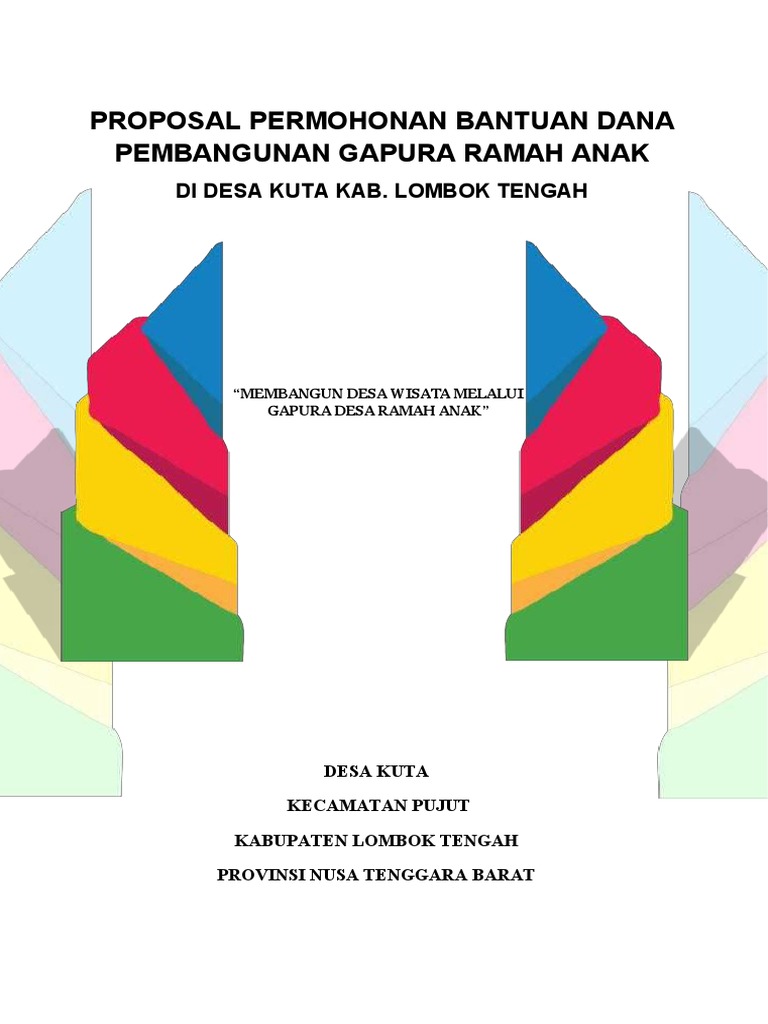 Proposal Gapura Desa Kuta | PDF