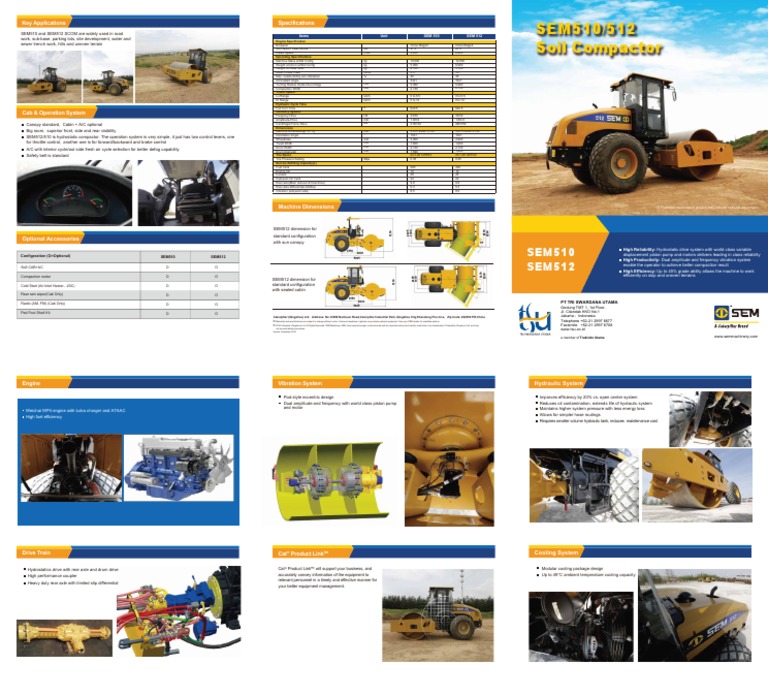 SEM 510 512 Soil Compactor - TSU - Low | PDF | Engines | Truck