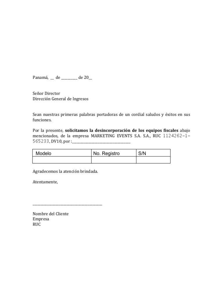 Carta DGI Desincorporacion Equipo Fiscal | PDF