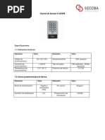 Manual Control de Acceso 710101 | PDF | Contraseña | Número de ...