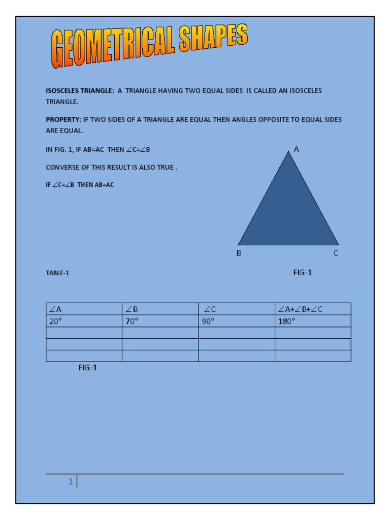 Isosceles Triangle Properties | PDF