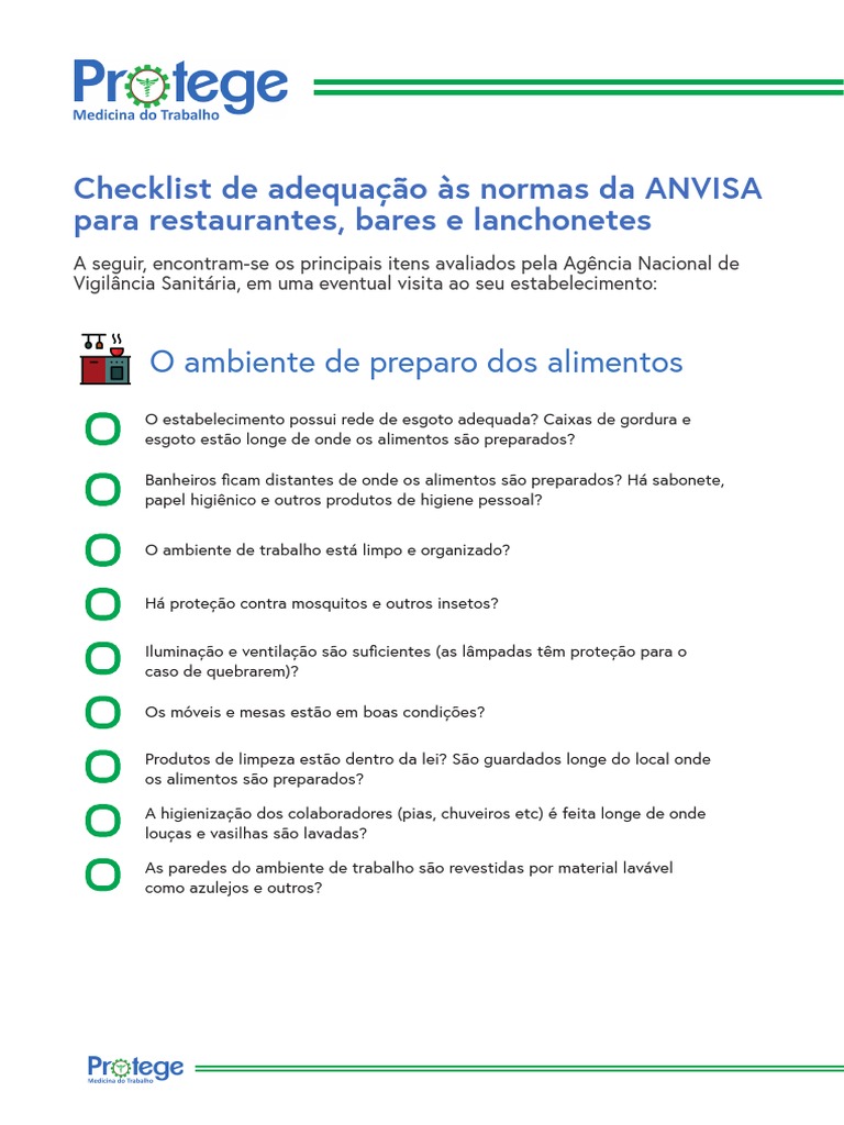 ANVISAChecklist | PDF | Embalagem e rotulagem | Geladeira