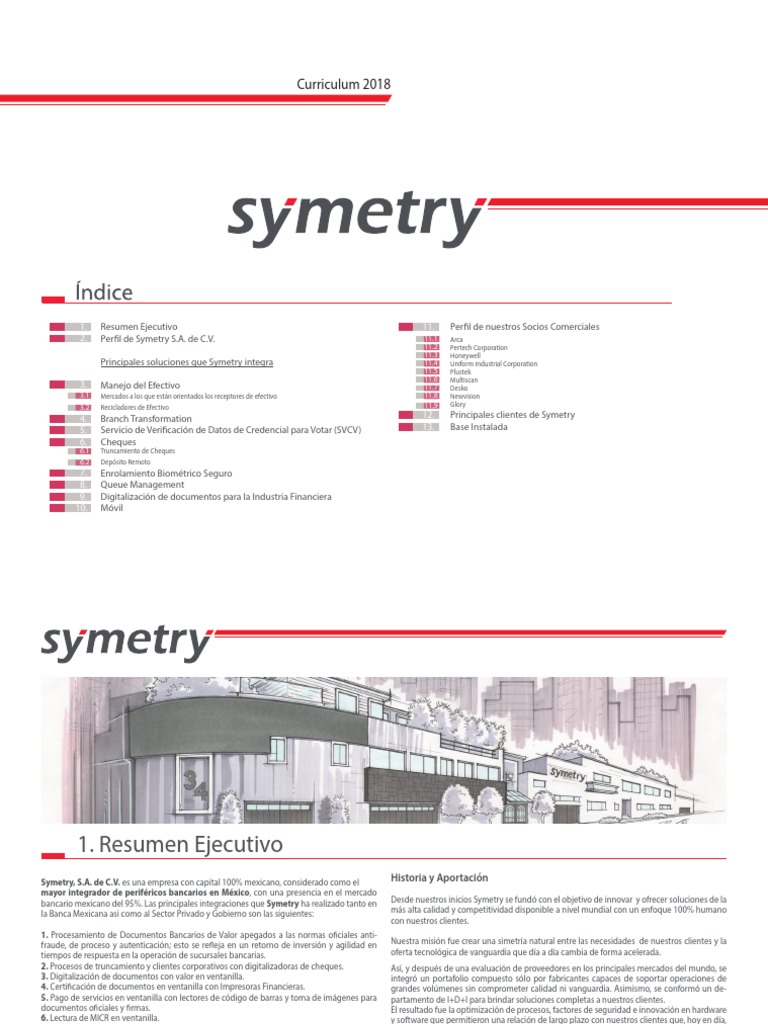 CV Symetry 2021 | PDF | Calidad (comercial) | Bancos