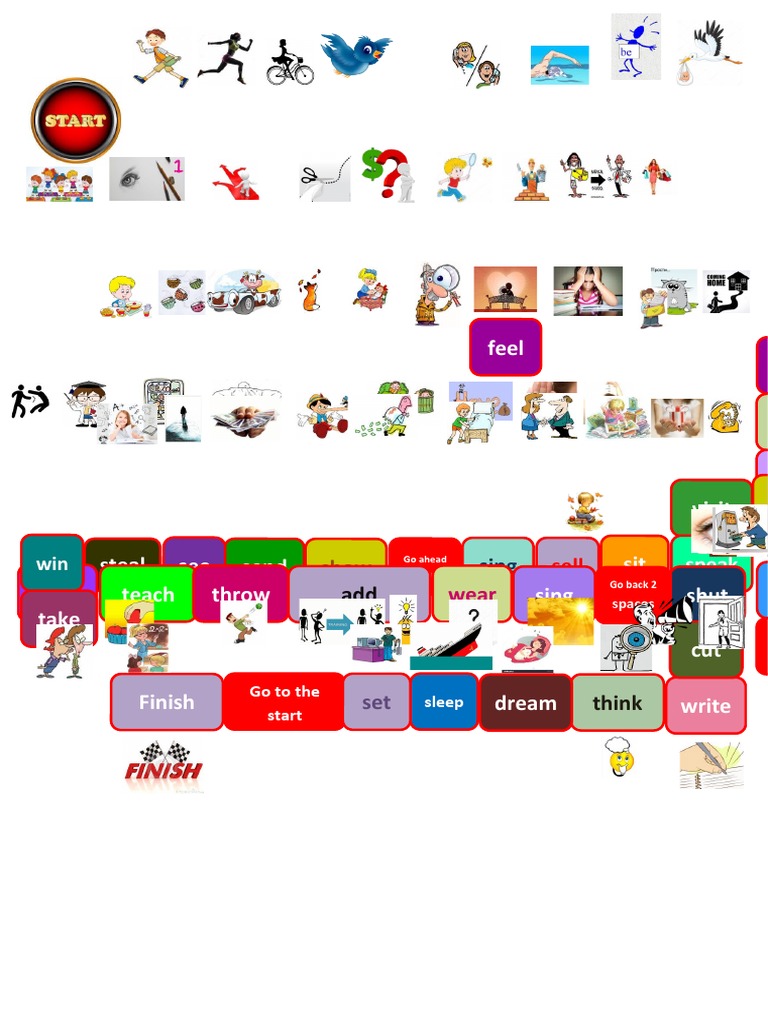 Irregular Verbs Board Game PDF | PDF